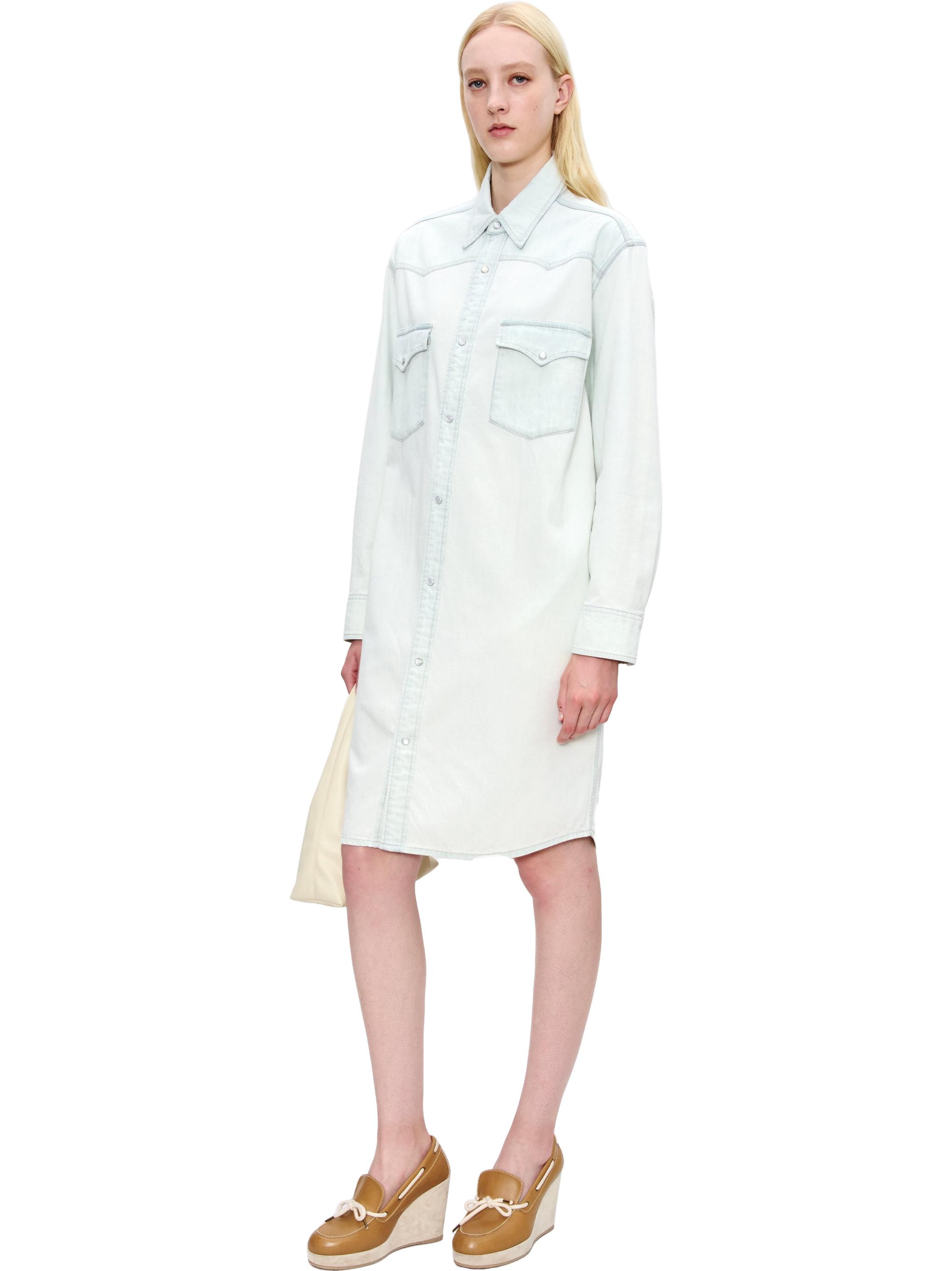 A.P.C. A.P.C. Organic Cotton Denim Western Shirt Dress